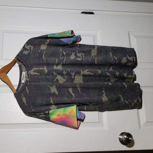 Haptics | Tops | Haptic Camo And Tie Dye Shirt | Poshmark